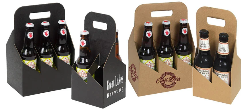 7 5/8 x 5 1/8 x 11 3/8, Beer Bottle Carrier - Action Bags