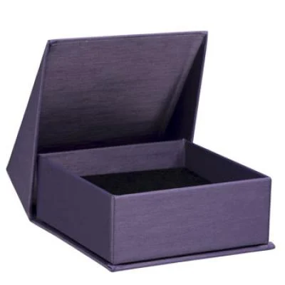 3 3/8 x 3 3/8 x 1 3/8, Silky Glamour Boxes, Silver - Action Bags