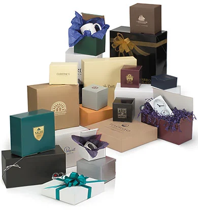 12 x 5 1/2 x 6 - Tabbed Bottom, Special Order Fancy Color Folding Gift ...